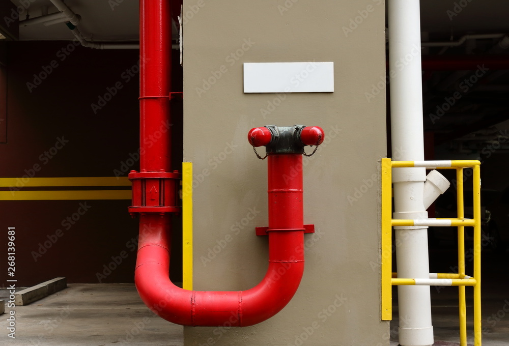 Siamese connection used for connecting fire hose, fire protection ...