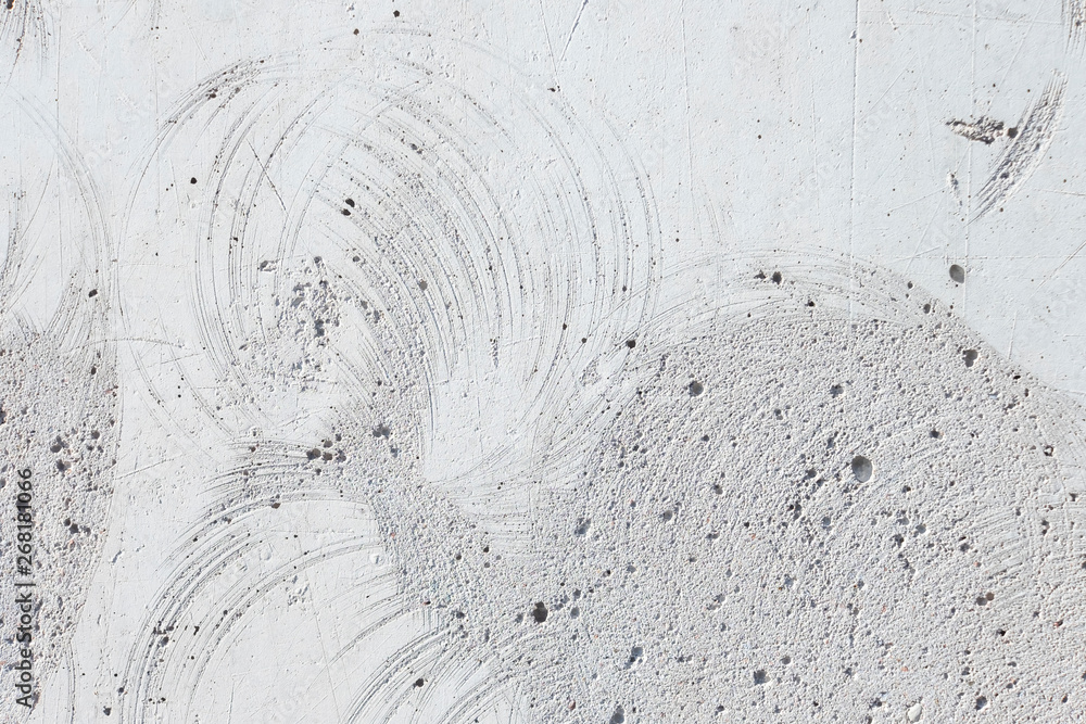Round scratches on the concrete surface Stock Photo | Adobe Stock