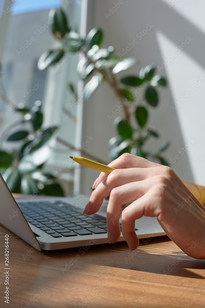 Female Hand With Pencil Stock Photo | Adobe Stock