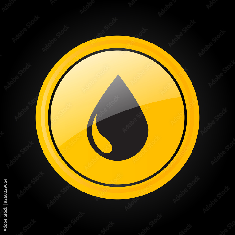 Oil drop icon. Petroleum sign. Fuel and gas icon. Energy industry ...