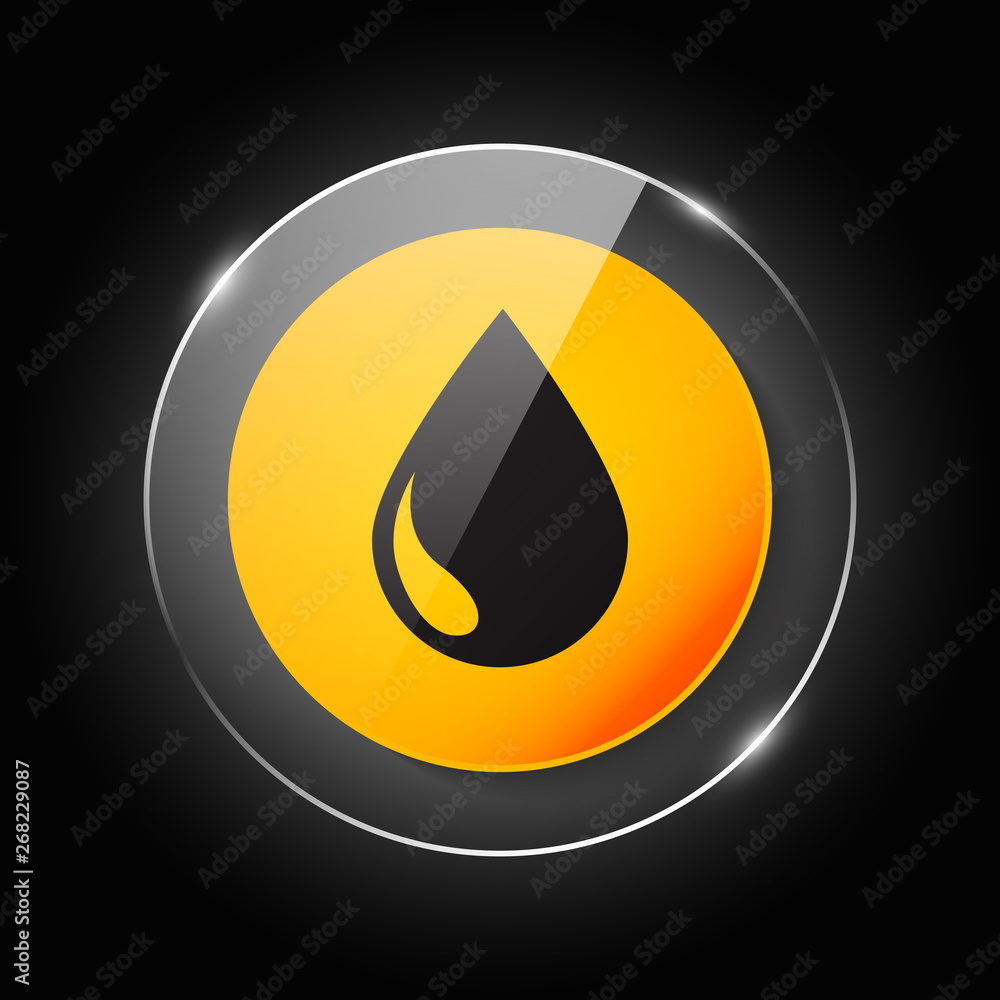 Oil drop icon. Petroleum sign. Fuel and gas icon. Energy industry ...