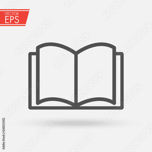 Book information icon. Library and literature Education symbol for your ...