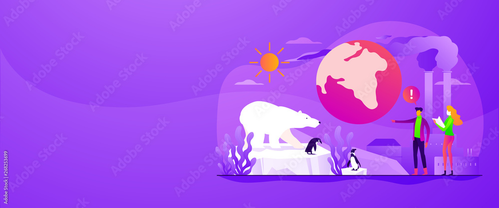 Global warming, environment pollution, global heating impact concept ...