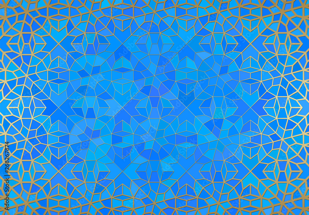 Abstract background with islamic ornament, arabic geometric texture ...