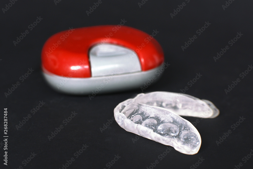 Customized transparent dental teeth bite guard clear aligners for lower ...