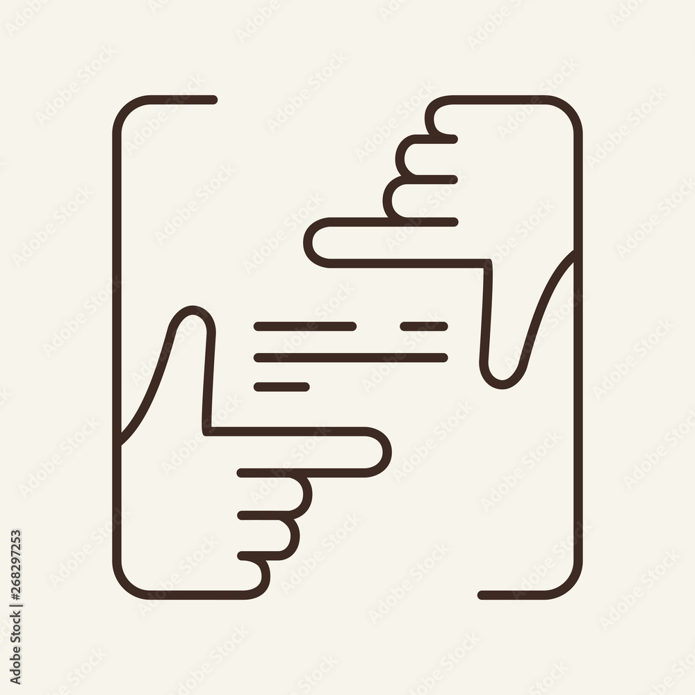 Long range planning line icon. Focus, prospect, vision. Business ...