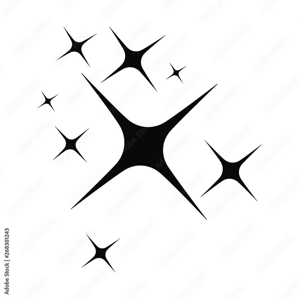 Shine icon, Clean star vector icon illustration. เวกเตอร์สต็อก | Adobe ...