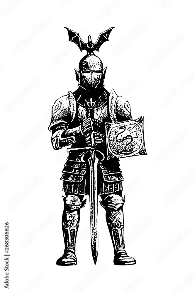 Fantasy Knight Drawing