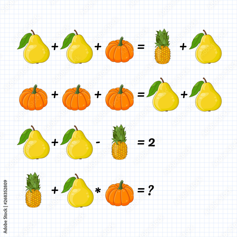 Mathematics educational game for school pupils. Learning multiplication ...