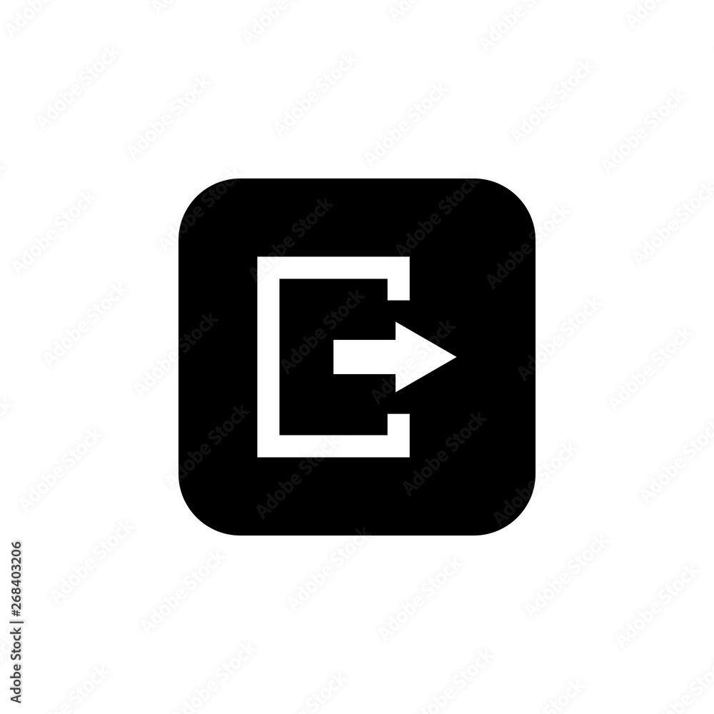 exit symbol. Close vector icon. exit icon Stock Vector | Adobe Stock