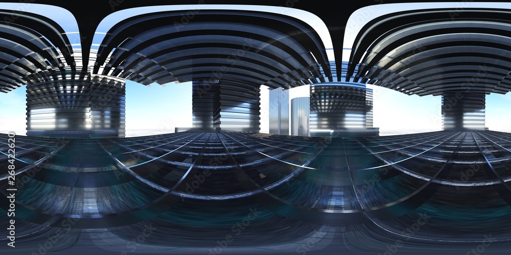 HDRI, environment map, spherical panorama, equidistant projection ...
