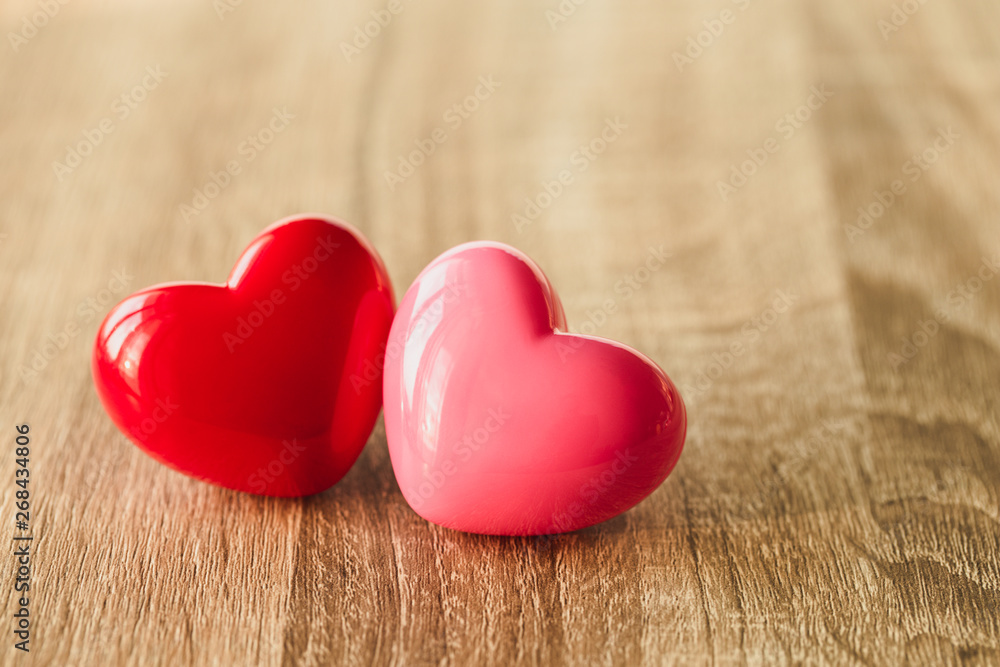 Double Hearts Red