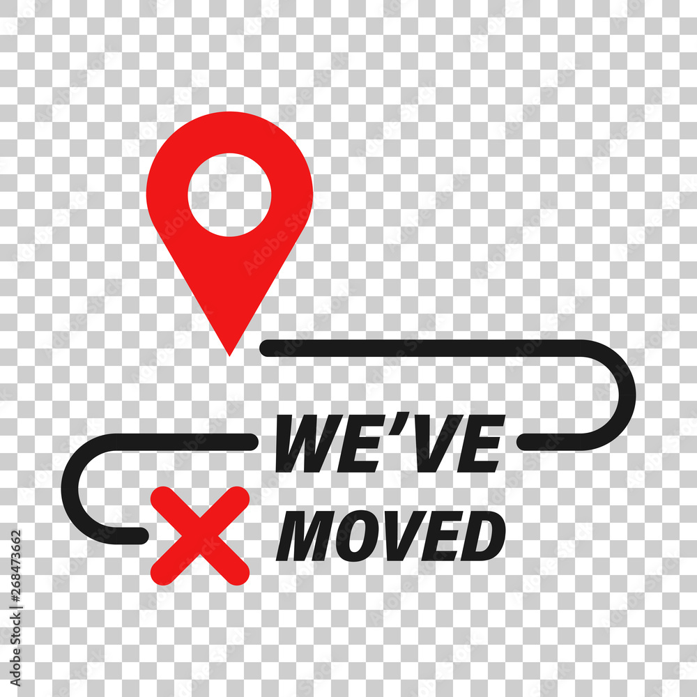 Move location icon in transparent style. Pin gps vector illustration on ...