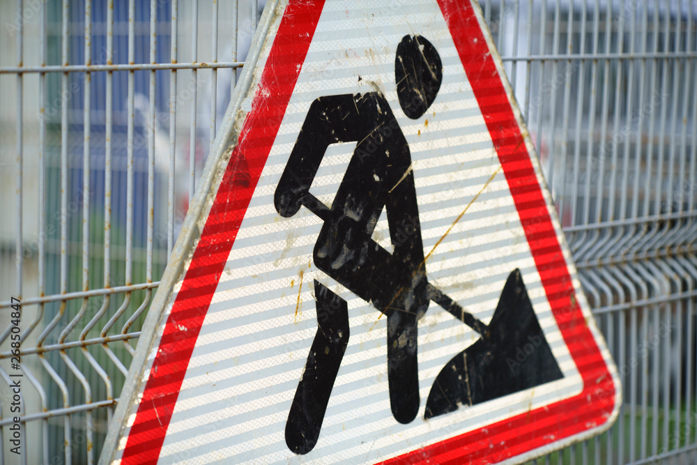 UK Road Work Sign, Under Construction, Road Works Sign for Construction ...