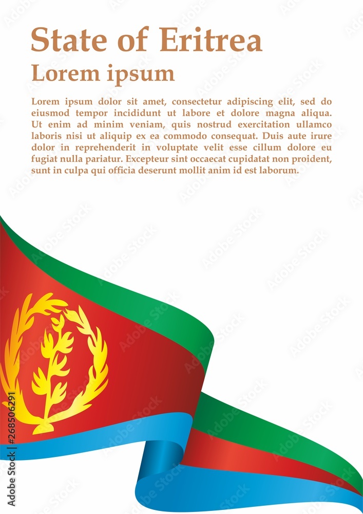 Flag of Eritrea, State of Eritrea, is a country in the Horn of Africa ...