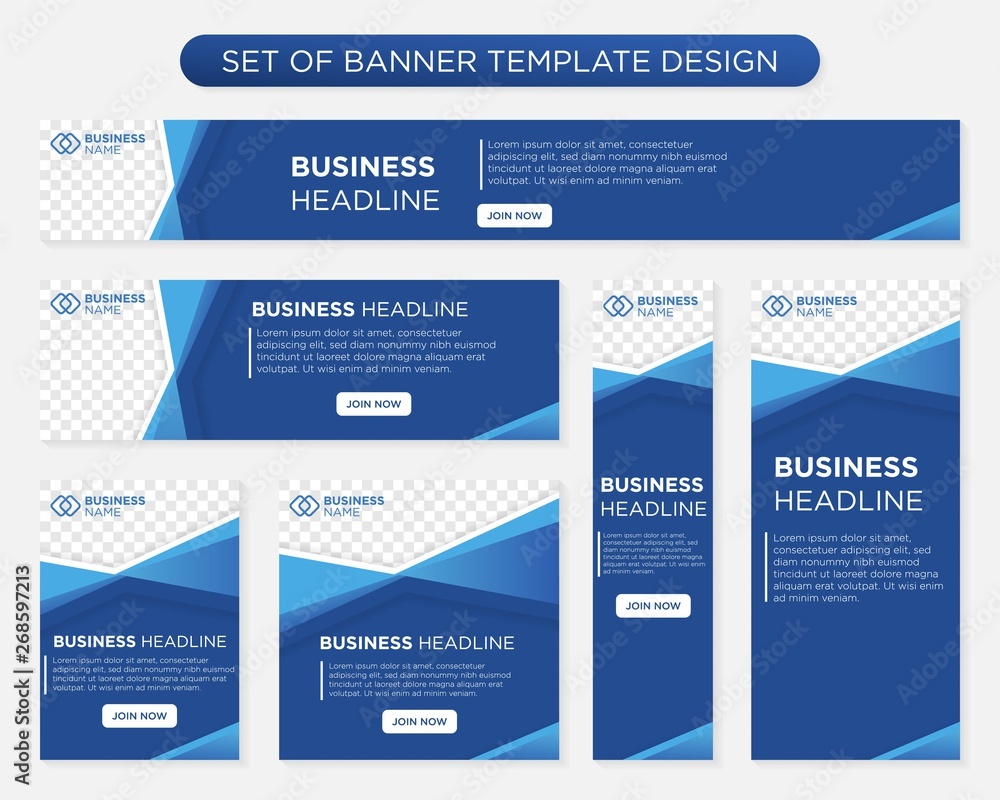 set of promotion kit banner template design with modern and minimalist ...