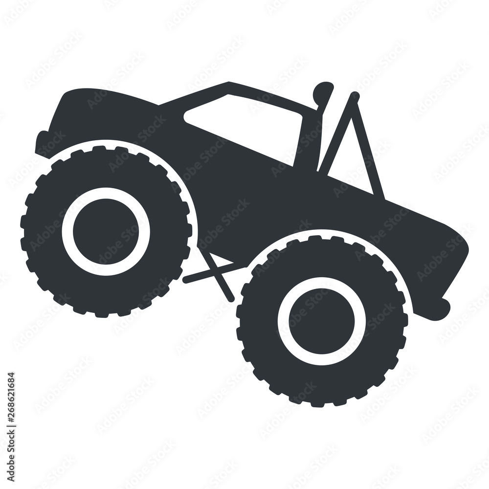 Monster truck icon vector isolated เวกเตอร์สต็อก | Adobe Stock