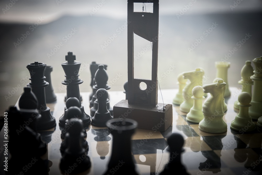 chess board game concept of business ideas and competition and strategy ...