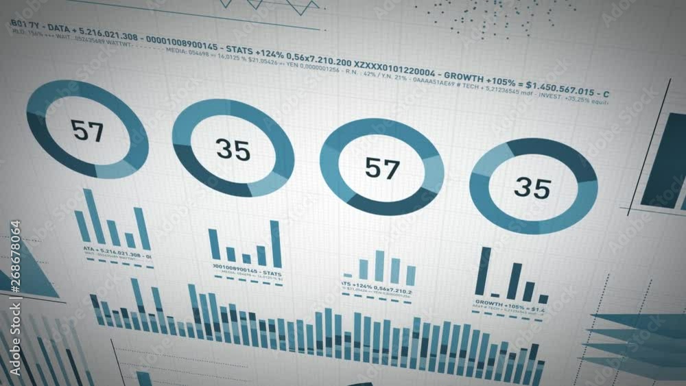 Video Stock Business Statistics, Market Data And Infographics Layout ...