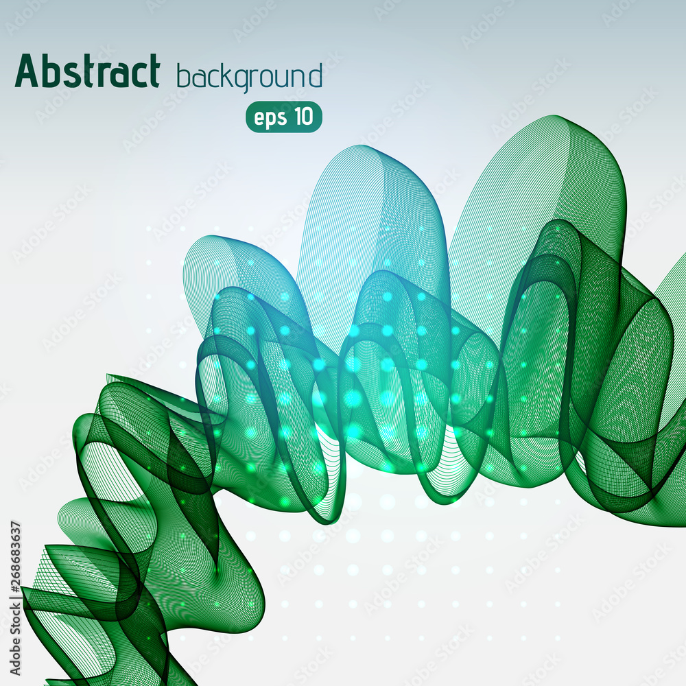 Abstract green template vector background. Vector illustration. Stock ...
