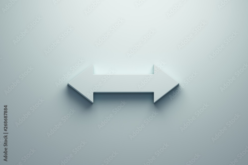 Resize arrow light blue color. 3D icon rendering illustration Stock ...