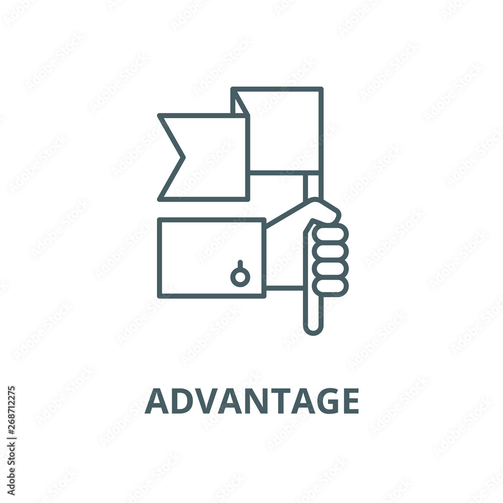 Advantage vector line icon, linear concept, outline sign, symbol Stock ...