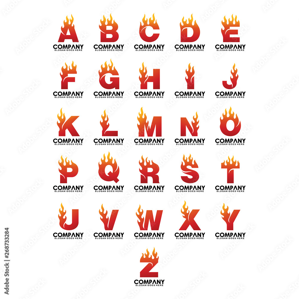 Letter A Fire Design