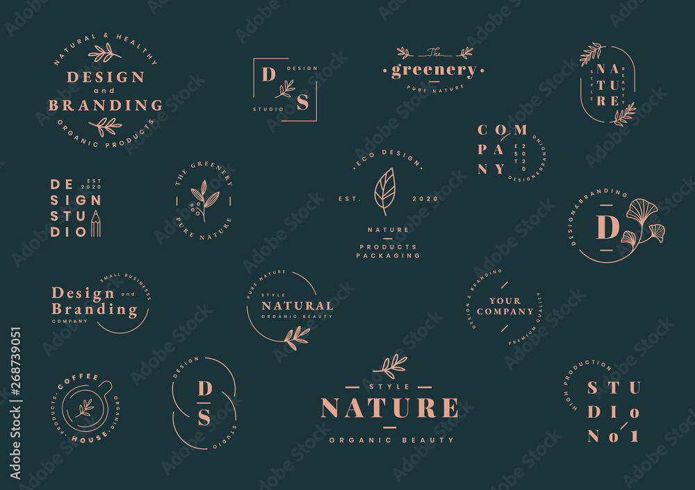 Logo design set Stock Vector | Adobe Stock