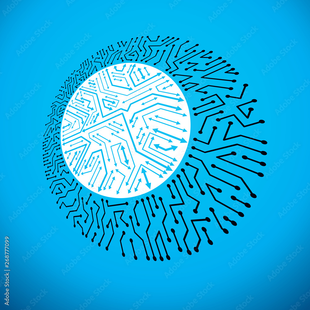 Vector technology cpu design with circular microprocessor scheme ...