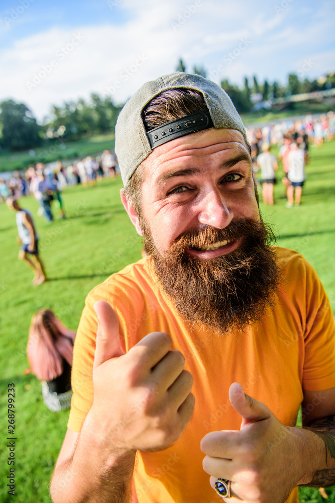 His facial hair looks styled in the best way. Bearded man with unshaven ...