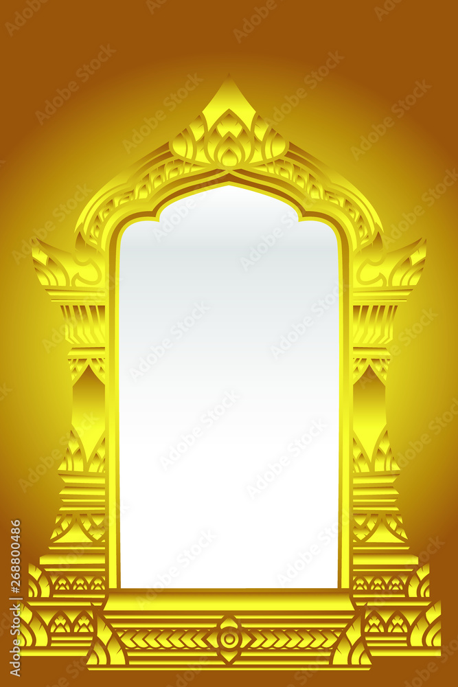 Temple Arch Design Vector