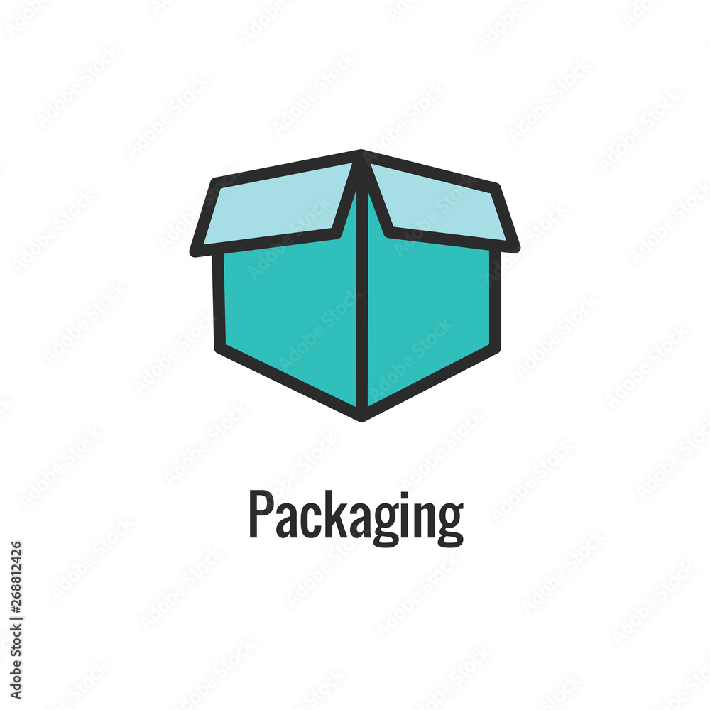 Shipping and Receiving Icon Set with Boxes, Warehouse, checklist, etc ...