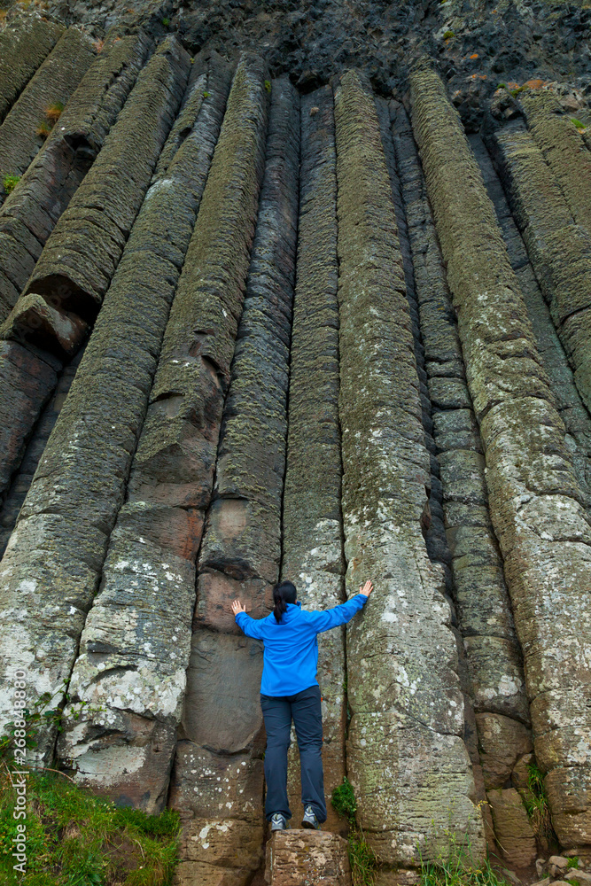 Organ Pipes Basalt Columns. The Giant's Causeway. World Heritage Site ...