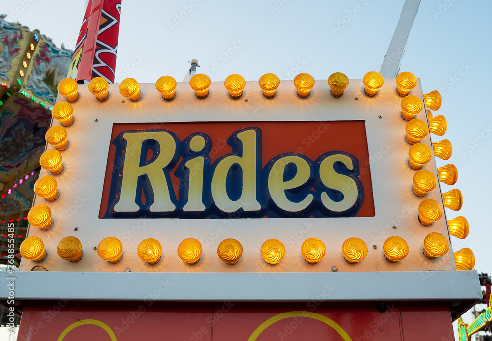 Ticket Booth at Fair for Rides Stock Photo | Adobe Stock