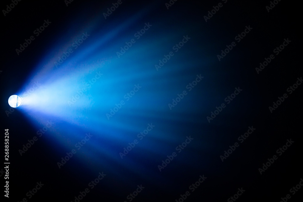 beautiful blue color spotlight wide lens projector with light beam for ...