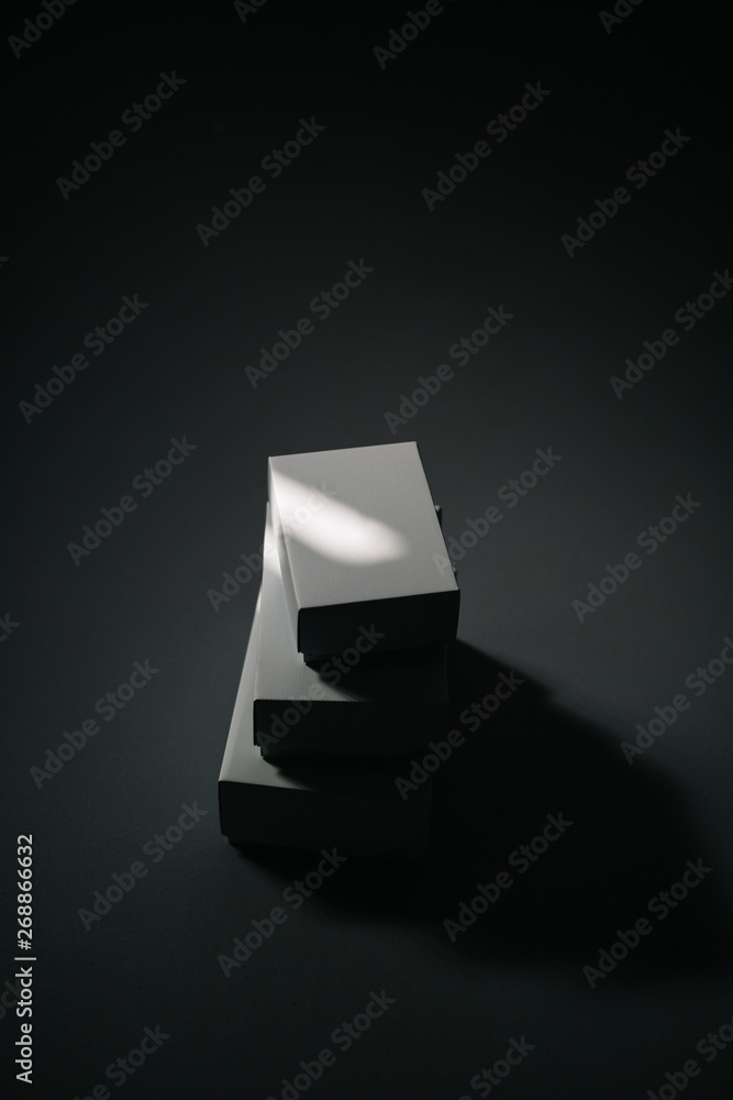 Stacked boxes Stock Photo | Adobe Stock