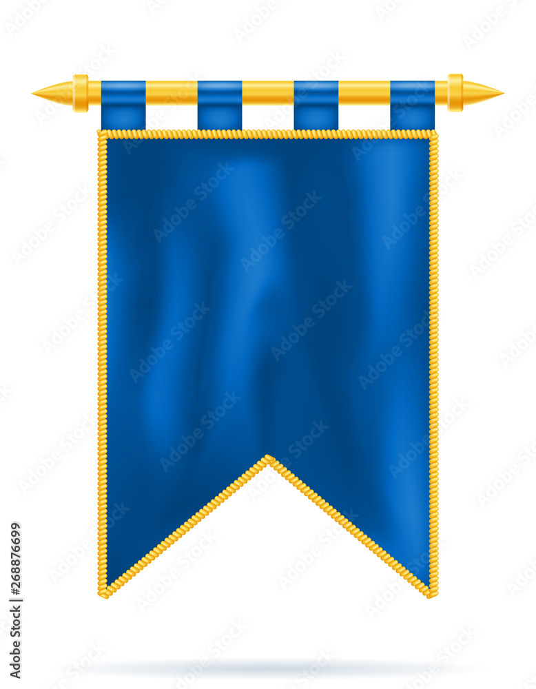 royal flag realistic template empty blank stock vector illustration ...