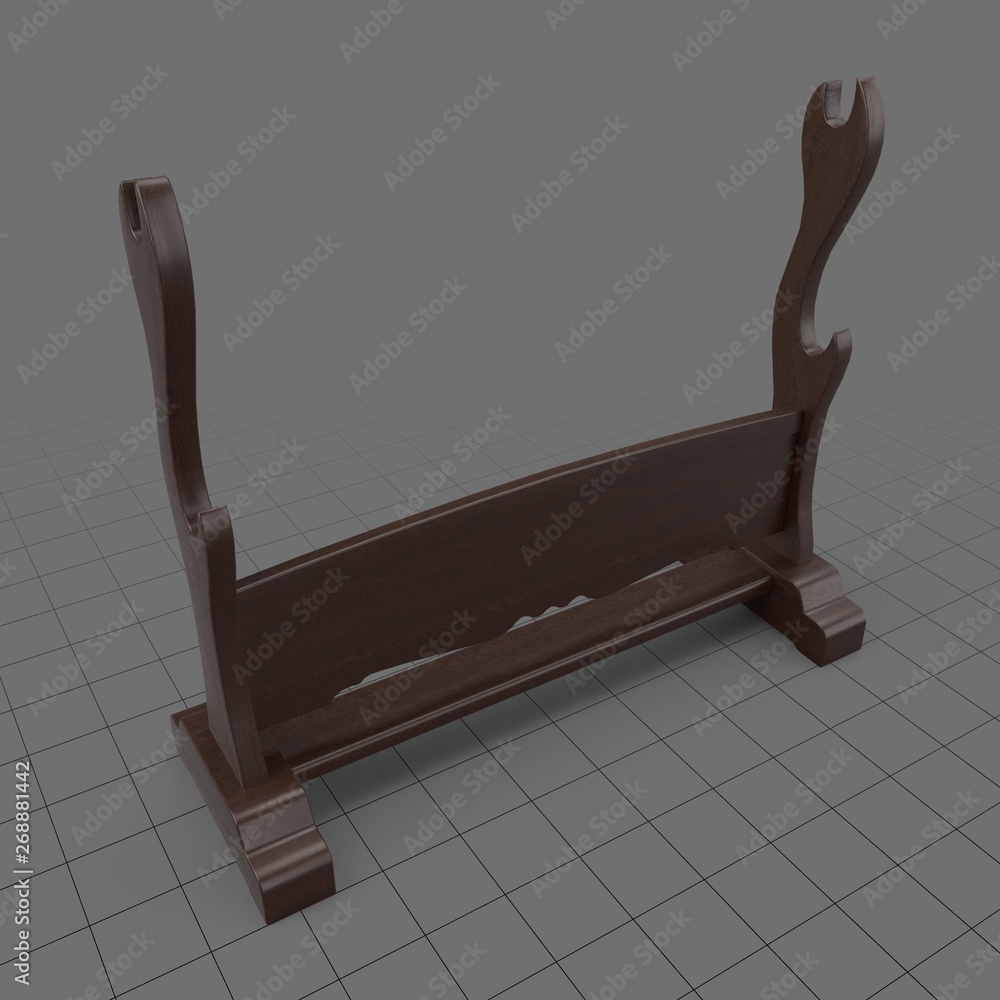 Katana stand Stock 3D asset | Adobe Stock