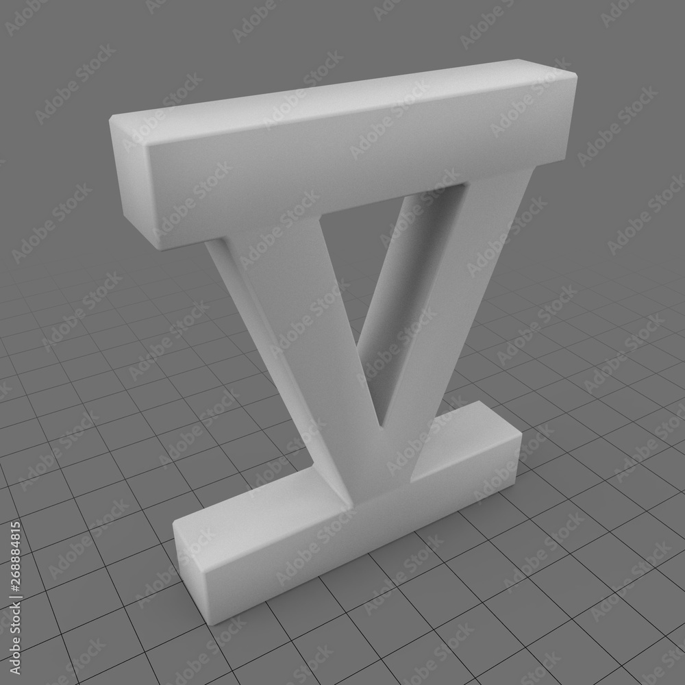 Roman numeral 5 Stock 3D asset | Adobe Stock