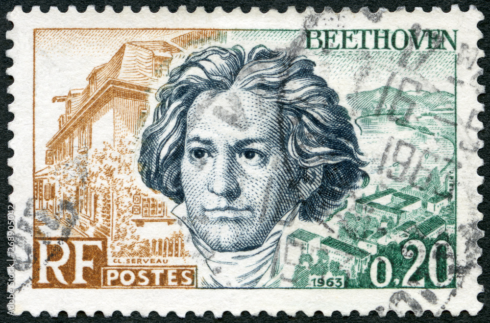 FRANCE - 1963: shows Ludwig van Beethoven (1770-1827), Birthplace at ...