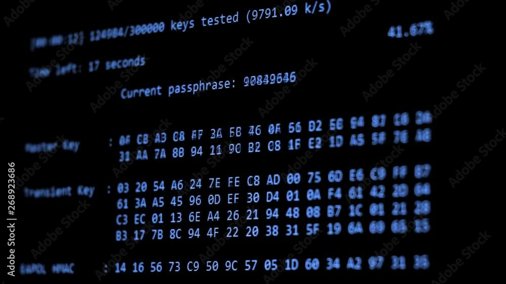 Computer Hacking, hacking bruteforce password attack via Wi-Fi network ...