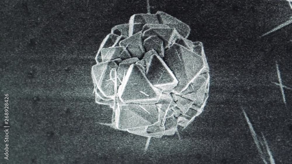 Scanning Electron Microscope, Image of a Nanoparticle. Stock Video ...