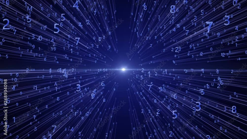 Digital technological intro.HUD digital tunnel display.Futuristic User ...