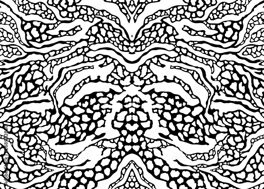 Cheetah Mixed With Zebra