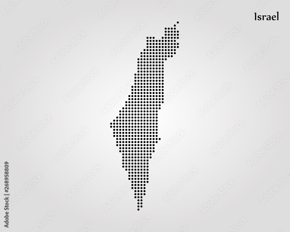 Map of Israel. Vector illustration. World map Stock Vector | Adobe Stock