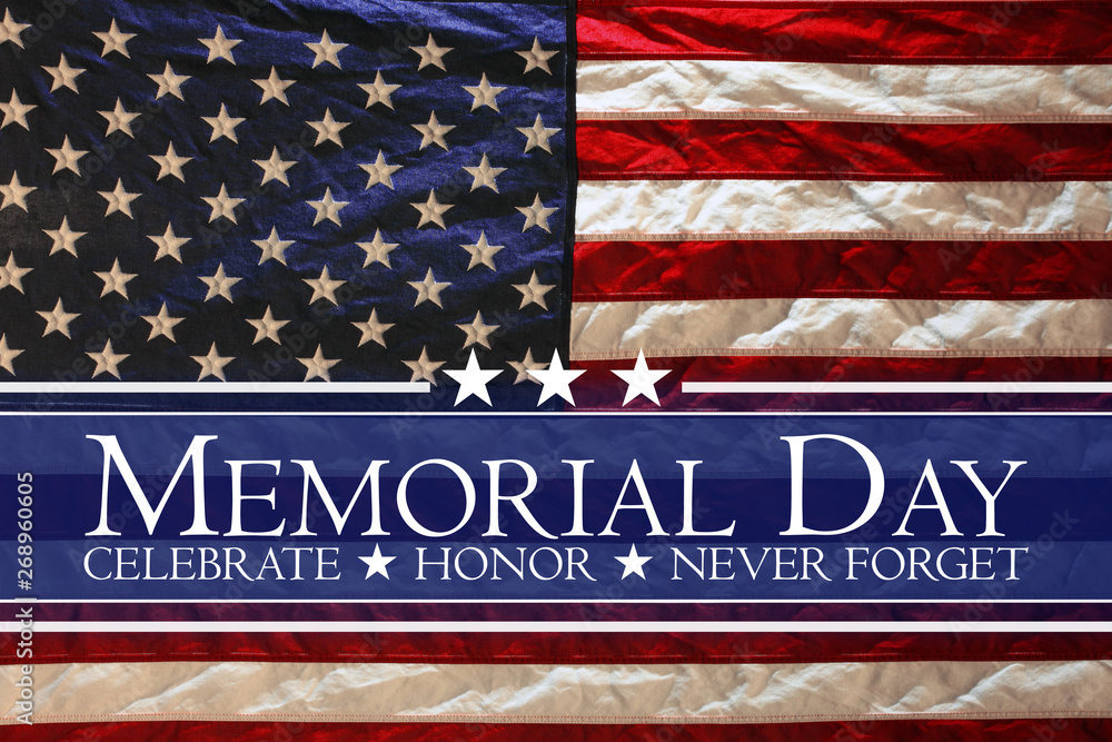 American Flag Memorial Day Background Stock Illustration Adobe Stock