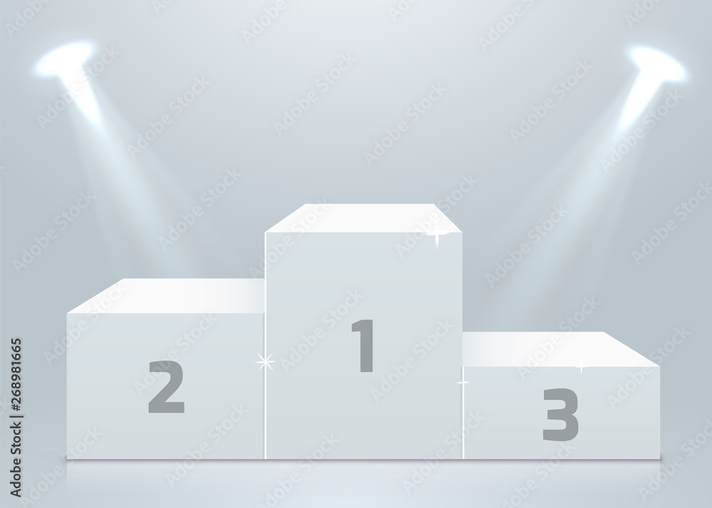Stage podium with lighting, Stage Podium Scene with for Award Ceremony ...