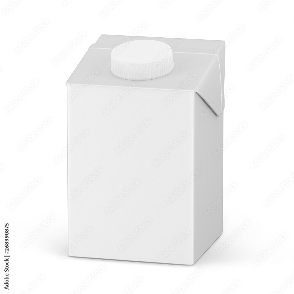500ml. Cardboard package mockup set of juice or milk boxes isolated on ...