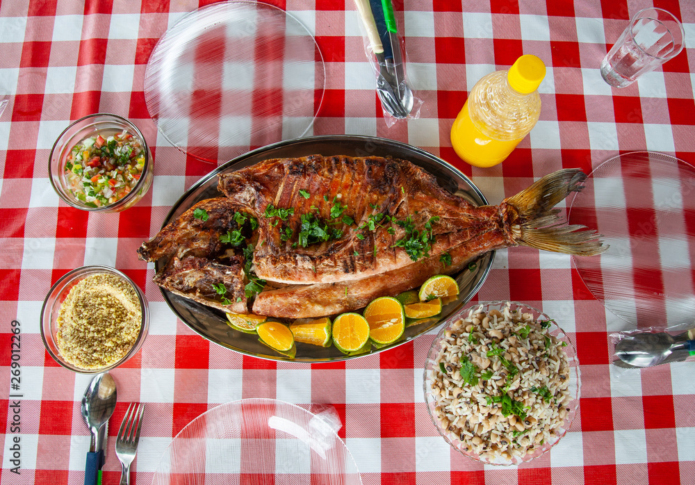 Tambaqui de Banda - Amazon food - Manaus - Brazil Stock Photo | Adobe Stock