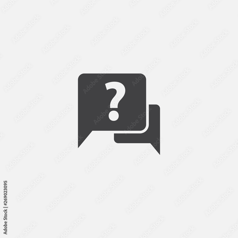 answer base icon. Simple sign illustration. answer symbol design. Can ...
